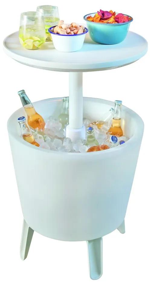 Kulatý zahradní stolek se zásobníkem na led 49.5x49.5 cm Illuminated cool – Keter