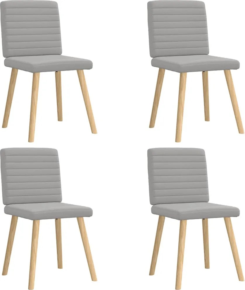 Otočné jídelní židle 4 ks Oblak šedá textil 3315283