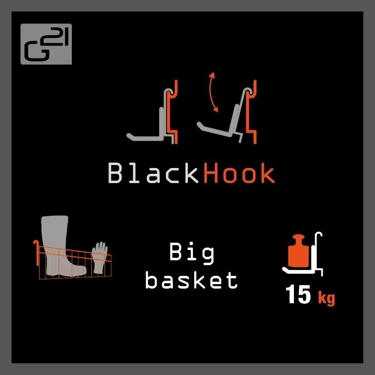 G21 Závěsný systém G21 BlackHook big basket 63 x 14 x 35 cm G21-635016