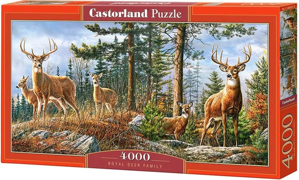 Puzzle castorland puzzle královská jelení rodina 4000 dílků
