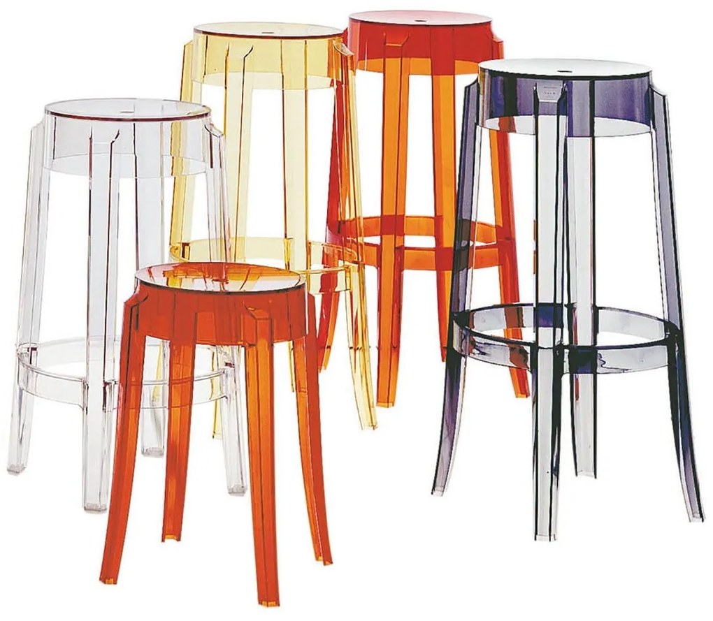 Kartell - Stolička Charles Ghost, černá