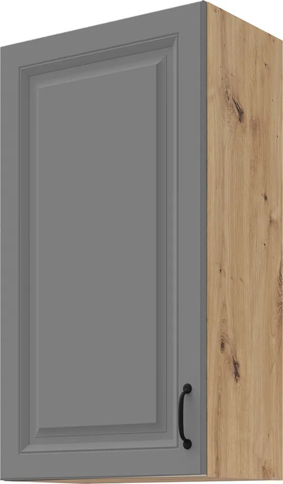 STILO ad | horní skříňka 50 G-90 1F s policemi | 50 cm | VYSOKÁ | UNI dvířka | artisan/šedá