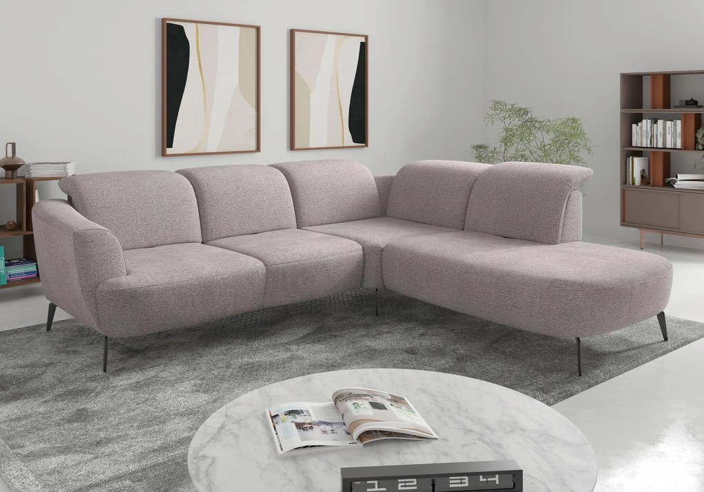 XXXLutz ROHOVÁ SEDAČKA, textil, barvy stříbra Sit & More - Sedací soupravy - 00014401851F