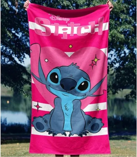 Carbotex Osuška Lilo a Stitch Láska hory přenáší 70x140 cm