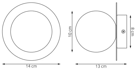 Nástěnné svítidlo AMERICANA 1xG9/8W/230V bílá