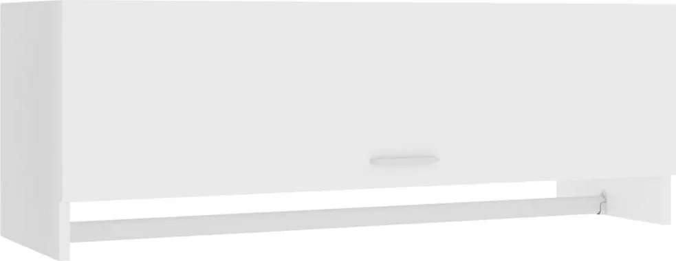 vidaXL Šatní skříň 100 x 32,5 x 35 cm dřevotříska [815214] Barva: Bílá