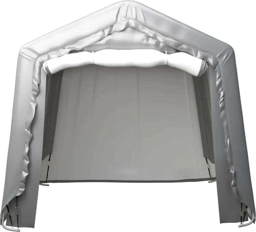 vidaXL Úložný stan 240 x 240 cm ocelově šedý [3079584]