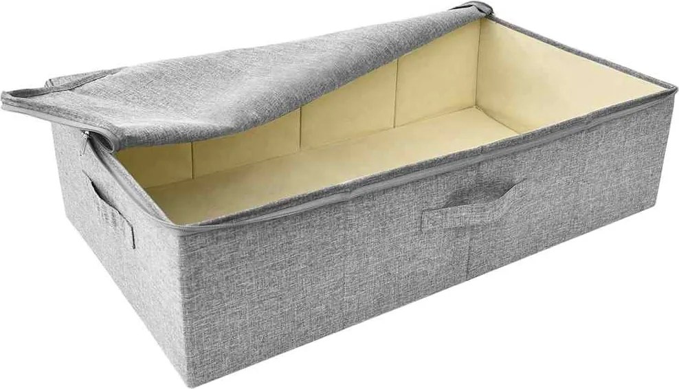 Úložné boxy 2 ks textil 70 x 40 x 18 cm šedé 332906
