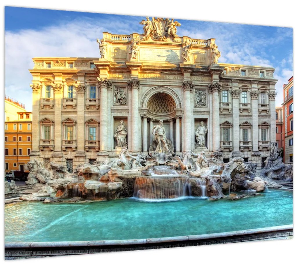 Skleněný obraz - Fontána di Trevi (70x50 cm)
