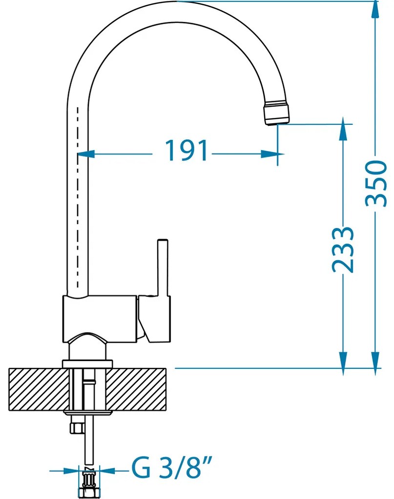 Dřezová baterie Alveus ARC 110 Bílá