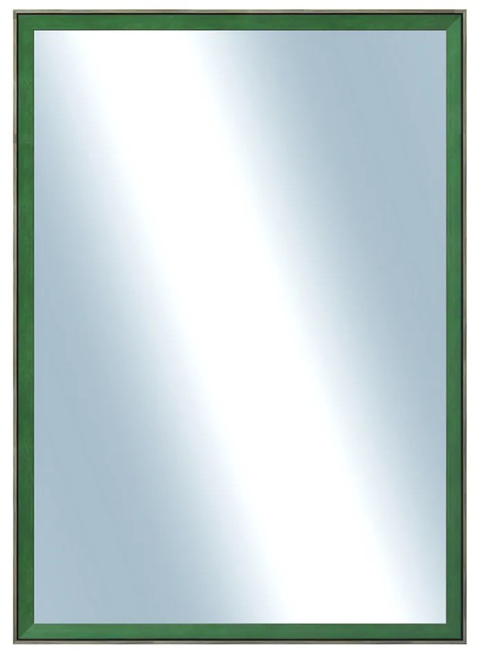 DANTIK - Zarámované zrcadlo - rozměr s rámem cca 50x70 cm z lišty Inclinata colori zelená (3138)