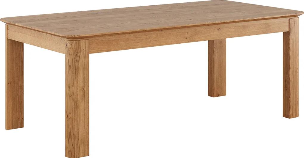 Bílý nábytek Jídelní stůl Divisione 220x100 cm, dub, masiv