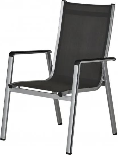 Sconto Zahradní židle ELEMENTS stříbrná/antracit
