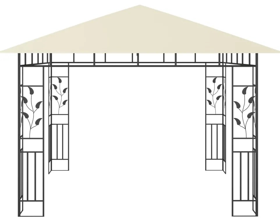 vidaXL Marketos Altán s moskytiérou 3 x 3 x 2,73 m krémový 180 g/m²