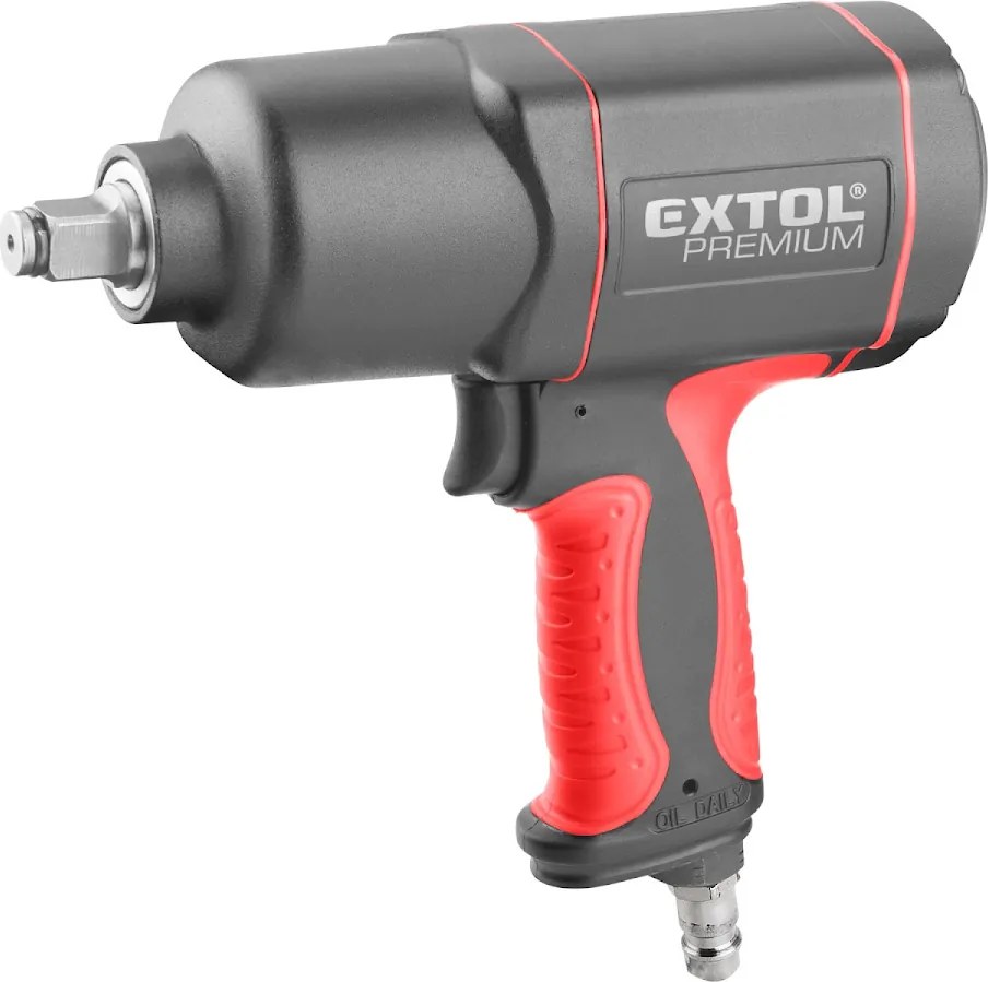 Utahovák rázový, 1/2", kompozit, pneu, 800Nm, EXTOL PREMIUM 8865016