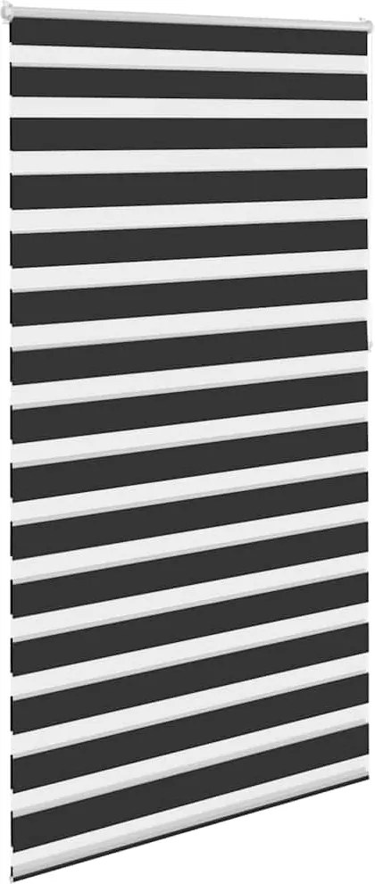 Zebrová roleta 120,9 x 230 cm, šířka látky 116,7 cm, černá 240220