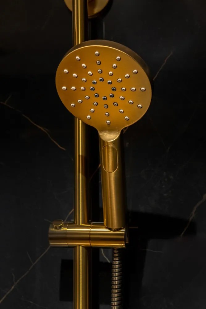 Olsen Spa Ruční sprcha - 3-polohová, zlatá matná  - KD02221791