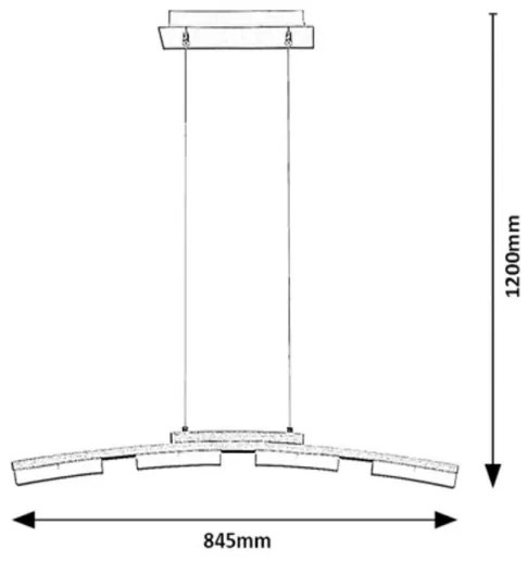 Rabalux 2957 - LED Stmívatelný lustr na lanku EUCALYPTUS LED/20W/230V