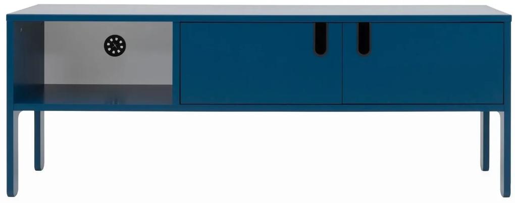 OnaDnes -20% Matně petrolejově modrý lakovaný TV stolek Tenzo Uno 137 x 40 cm