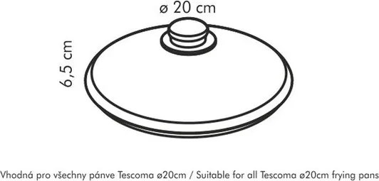 TESCOMA Skleněná poklice UNICOVER ø 20 cm