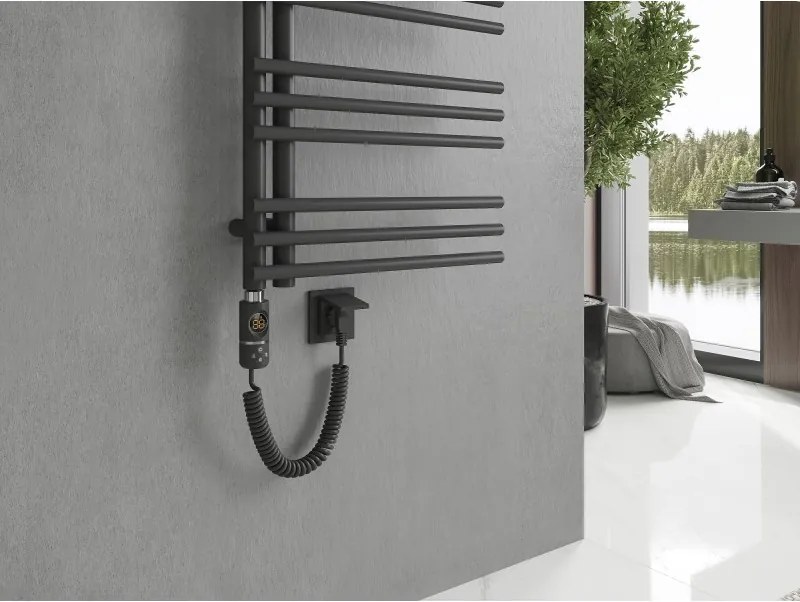 Mexen Neptun, elektrické topné těleso 1400 x 500 mm, 600 W, antracitová, W101-1400-500-2600-66
