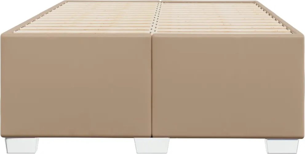 Rám postele bez matrace cappuccino 120x190 cm umělá kůže 3284551