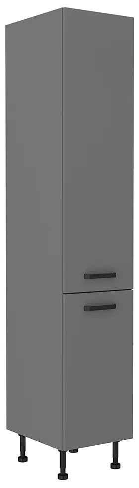 Kuchyňská linka NESSANT se | 250x280 cm | zásuvky PREMIUM BOX | šedá mat