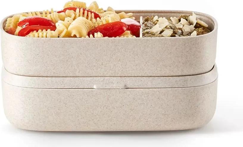Obědová krabička To Go Organic dvojitá s přihrádkami