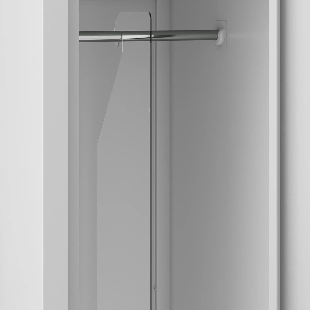 Úzká jednokomorová šatní skříňka pro zaměstnance, šedá, 300x1800x500 mm: KACPER II Plus