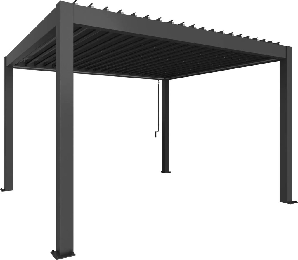 Biohort Pergola 4 x 3,5 tmavě šedá 404,5 x 367,5 cm