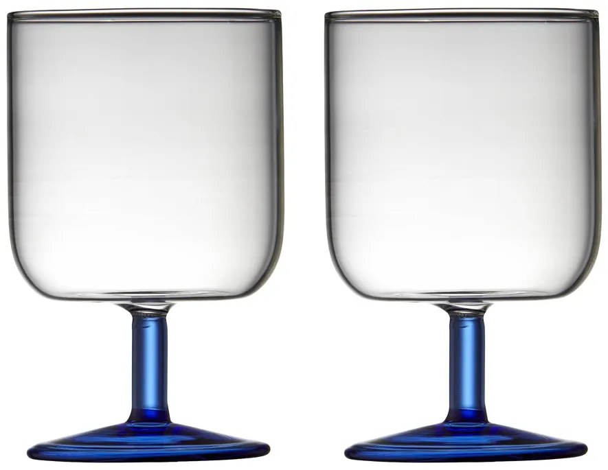 Lyngby Glas Sklenice na víno Torino 30 cl (2ks) Clear/Blue