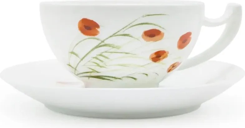 Porcelánový šálek s podšálkem Caprice, 180 ml – Fine Bone China, elegantní design