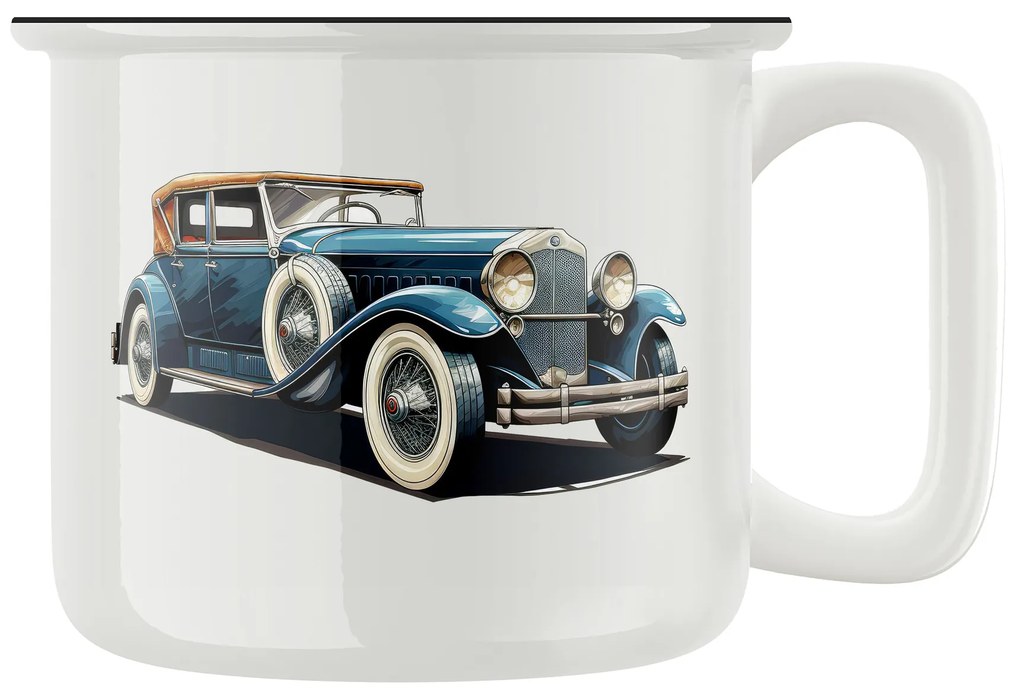 Mablo Keramický retro hrnek "Starý automobil" Hrnek: Keramický retro 500 ml