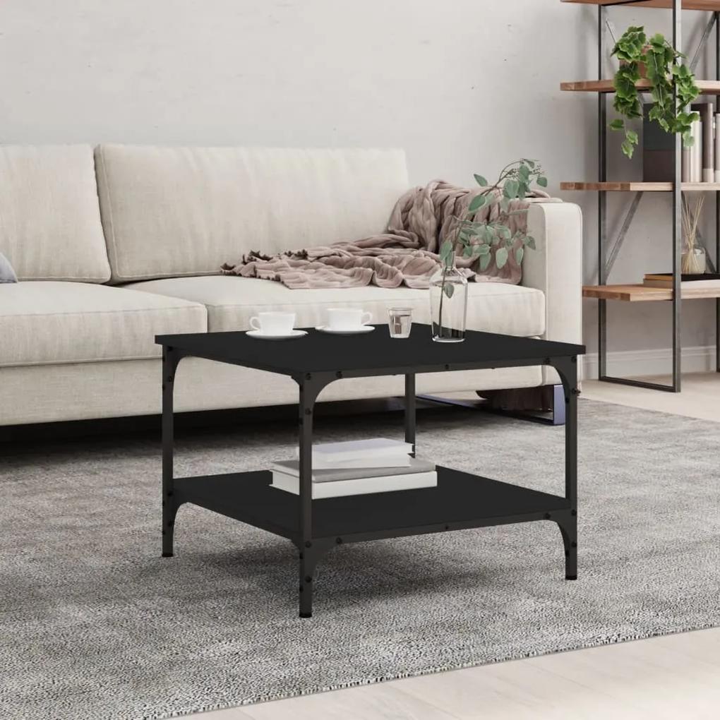 vidaXL Konferenční stolek 55 x 55 x 40 cm kompozitní dřevo [832830] Barva: Černá