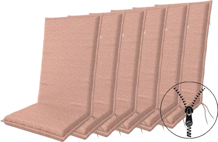 Doppler ART 4041 - set 6 ks polstrů na křeslo s vysokým opěradlem