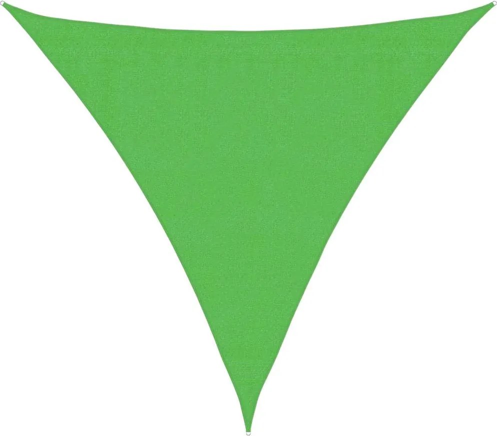 Stínící plachta 160 g/m² světle zelená 3,6 x 3,6 x 3,6 m HDPE 311308