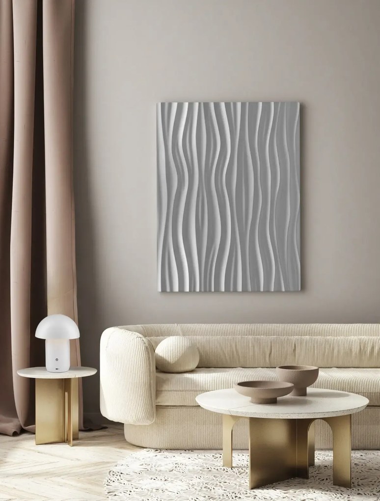 Designová stojací lampa Pois Bílá
