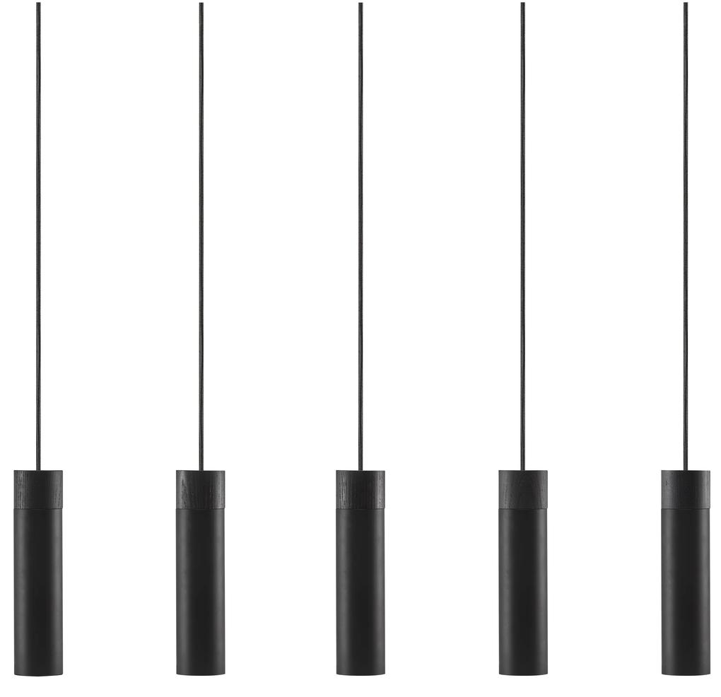 Závěsné světlo Nordlux Tilo (černá) Závěsná světla kov, dřevo IP20 2010483003