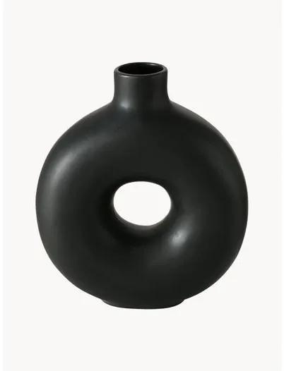 Ručně vyrobená designová váza z kameniny Lanyo, V 20 cm