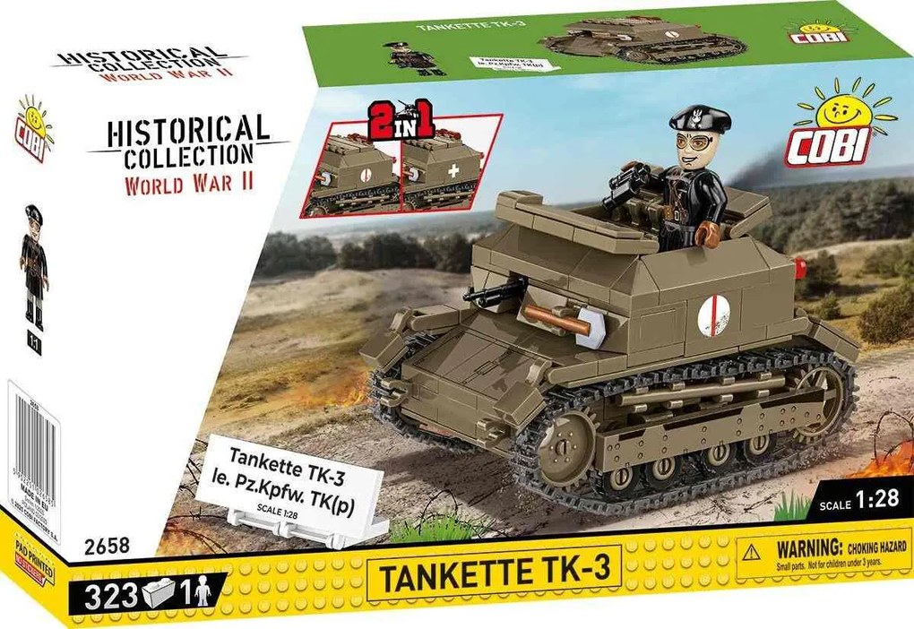 Cobi 2658 polský lehký tank tankette tk-3, 1:28