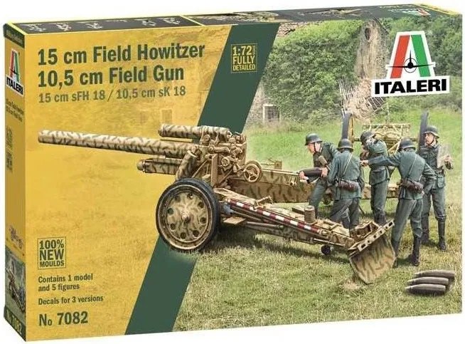 Plastikový model model kit military 7082 - 15 cm field howitzer / 10,5 cm field gun
