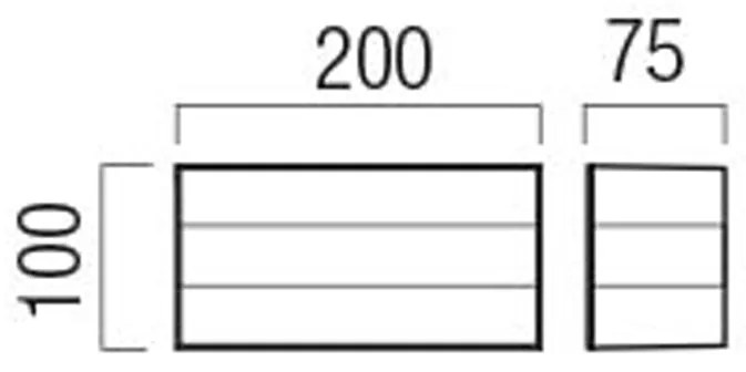 Redo 90326 nástěnné LED svítidlo Kodiak matně bílé, 8W, 3000K, 20cm