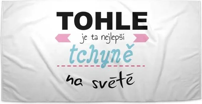 Sablio Ručník Tohle je ta nejlepší tchyně na světě - 70x140 cm