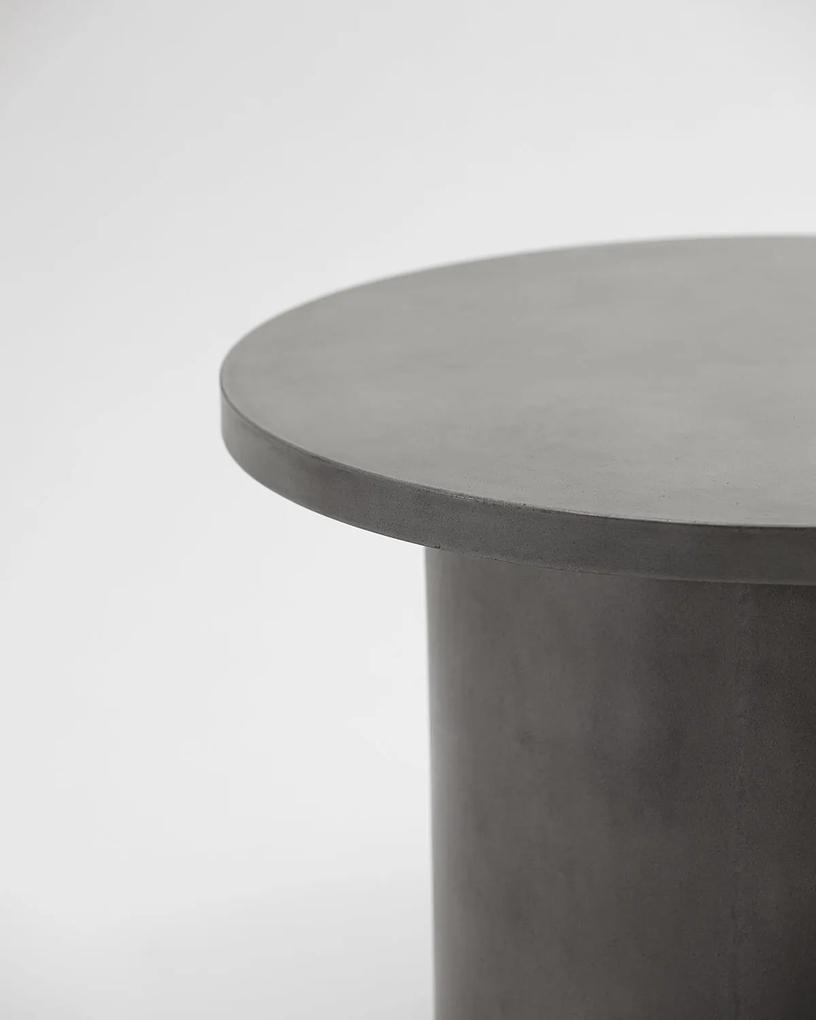 Kulatý stolek teno ø 65 x 45 cm šedý MUZZA