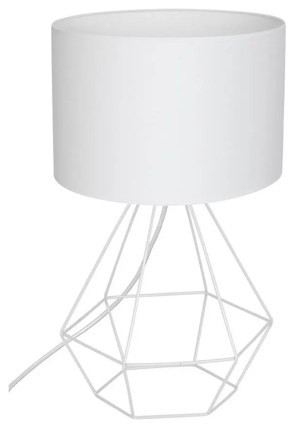 Luminex Stolní lampa ALMA 1xE27/60W/230V bílá LU8965