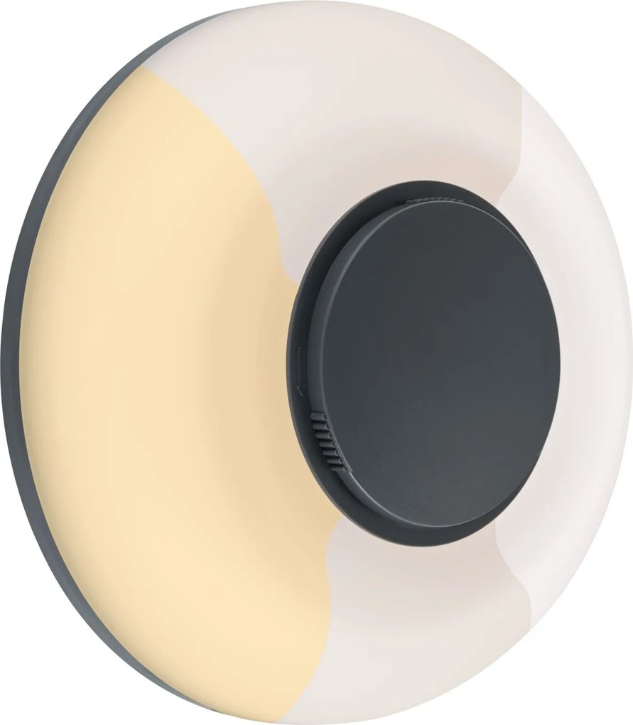 P 94955 LED venkovní nástěnné svítidlo Aureva IP65 kruhové 220mm 2200 - 4000K 20,5W 230V antracit/bílá polykarbonát - PAULMANN
