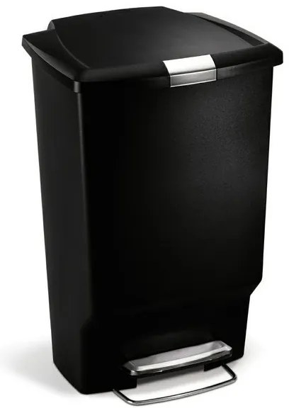 Pedálový odpadkový koš Simplehuman 45 l, obdélníkový, plast, černý