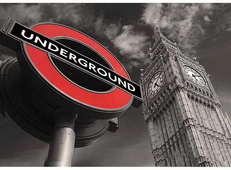 Cedule Londín metro Underground
