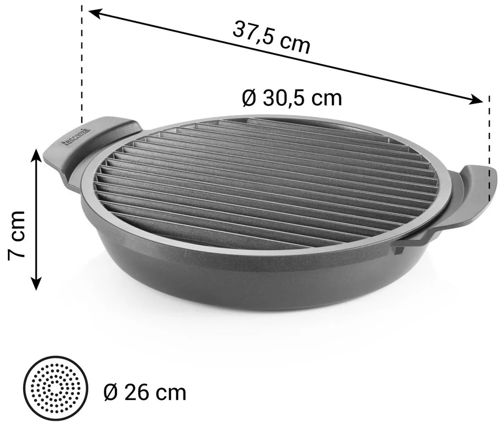 TESCOMA Pánev grilovací bezkouřová PREMIUM