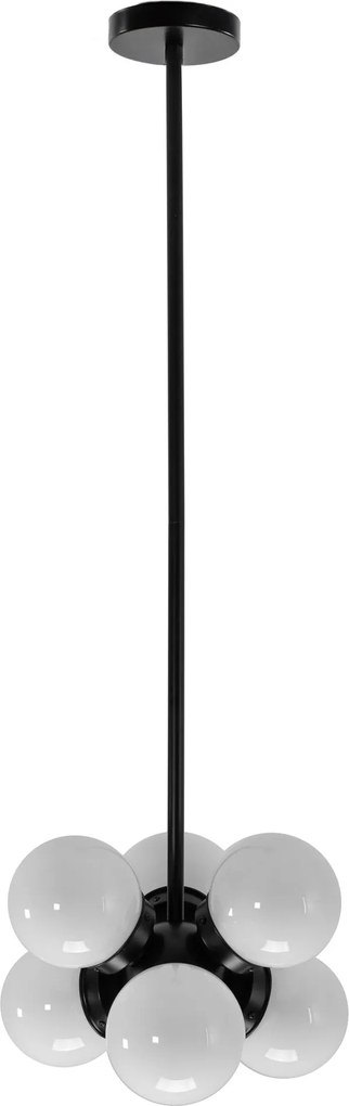 Toolight - Stropní lampa APP904-6CP, černá, OSW-03203